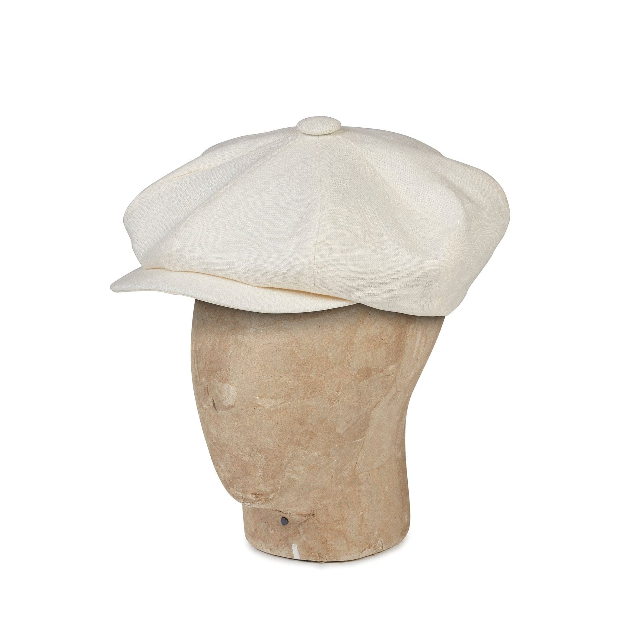 Plain White Linen Gatsby Cap – Hilditch & Key